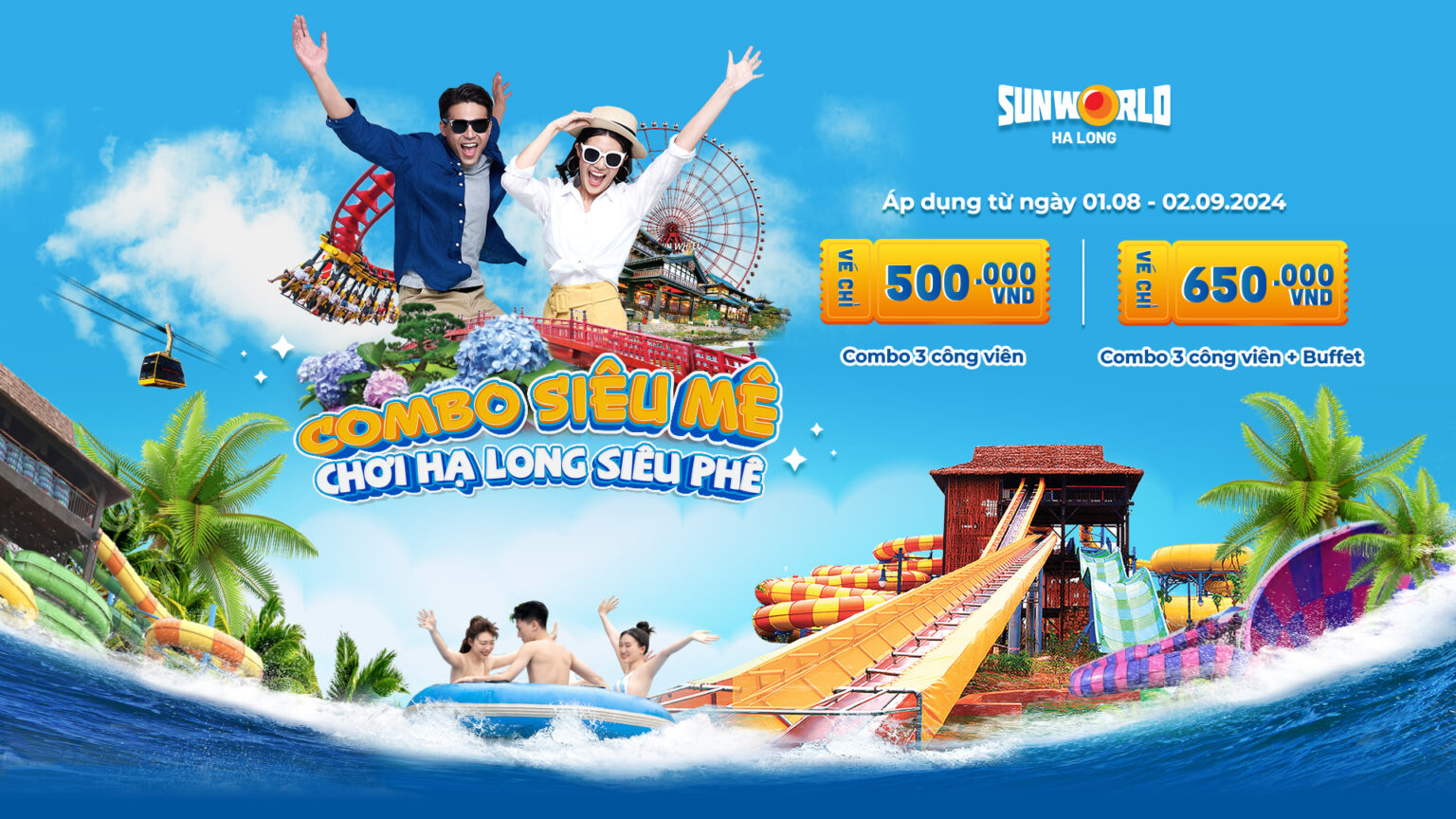 VUI HÈ VỚI ƯU ĐÃI CỰC KHỦNG chào mừng đại Lễ 2/9 tại Sun World Ha Long ...